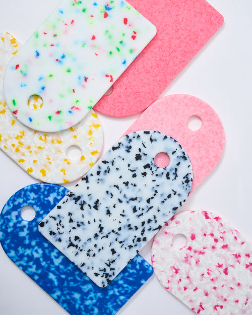 Sasni Pink Fairy Floss Recycled Plastic Chopping Board | CookDineHost