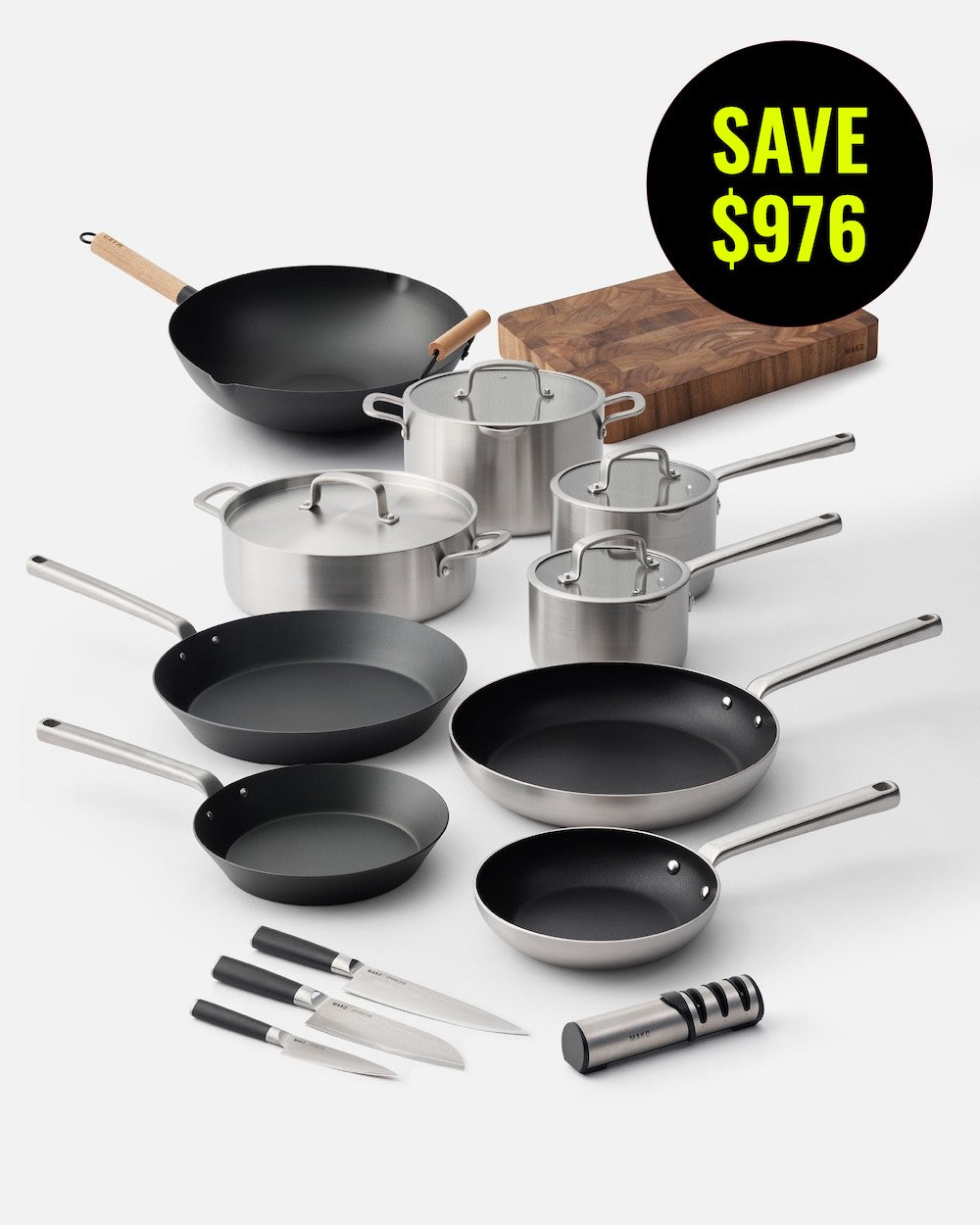 MAKO Ultimate Kitchen Upgrade Set (14 Piece) | CookDineHost | CookDineHost