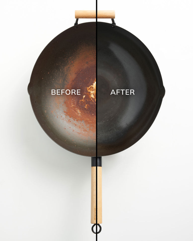 How to get rid of rust on black steel pans | CookDineHost