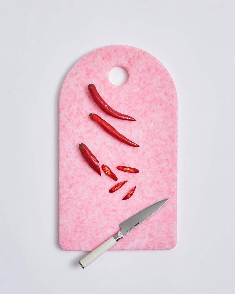 Sasni Pink Fairy Floss Recycled Plastic Chopping Board | CookDineHost