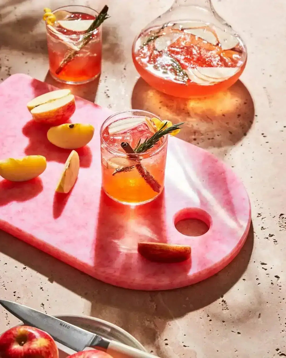 Sasni Pink Fairy Floss Recycled Plastic Chopping Board | CookDineHost